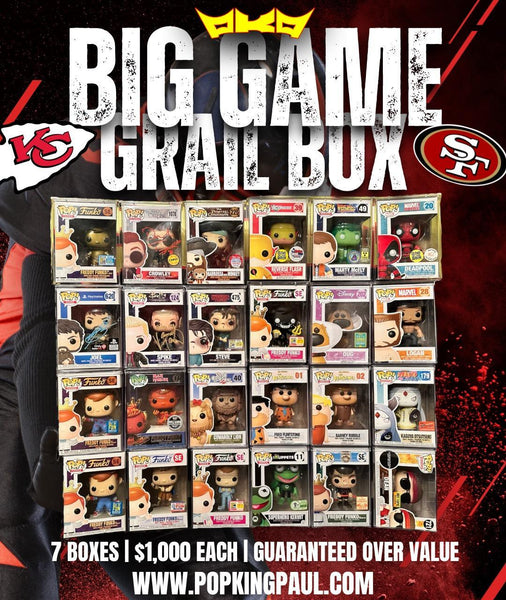 PKP's "Big Game Grail Box" Guaranteed Overvalue Mystery Box – popkingpaul